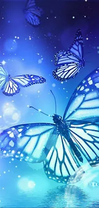 Nature Light Blue Live Wallpaper - free download