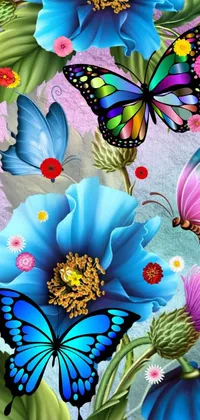 Pollinator Blue Insect Live Wallpaper - free download