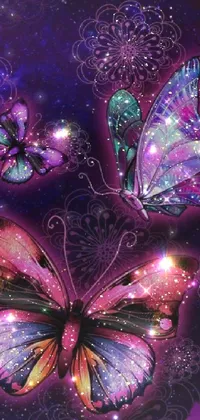 Pollinator Light Purple Live Wallpaper - free download