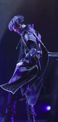 Purple Artist Musician Live Wallpaper - free download