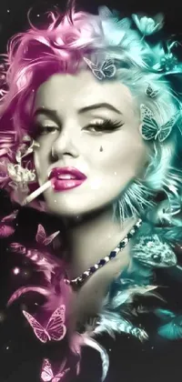 Purple Violet Art Live Wallpaper - free download