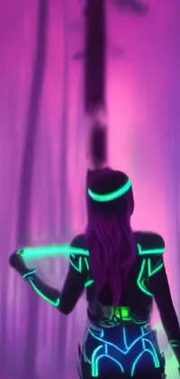 Neon Samurai Live Wallpaper | 4K ionejet - free download