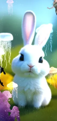 Cute White Rabbits Wallpapers