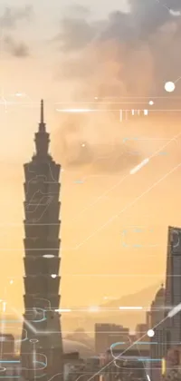 Cloud Sky Building Live Wallpaper - free download