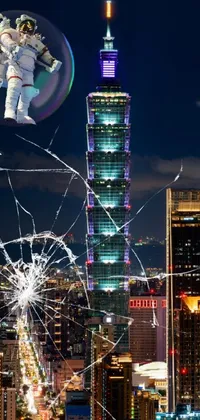 Sky Light Building Live Wallpaper - free download