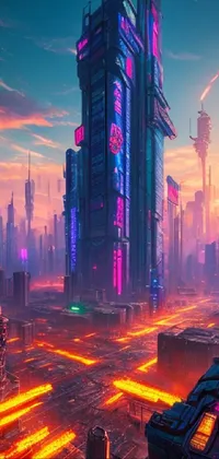 Building Skyscraper Sky Live Wallpaper - free download