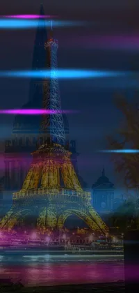 Tower Purple Building Live Wallpaper