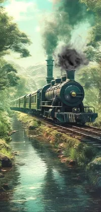 Train Plant Water Live Wallpaper - free download