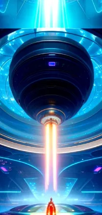 Light Blue Lighting Live Wallpaper