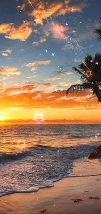sunset beach Live Wallpaper