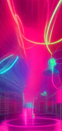 Hypnotic Neon Lights Live Wallpaper - free download