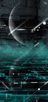 Futuristic City Night: Alien Room Live Wallpaper