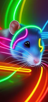 Neon Rat Live Wallpaper - free download