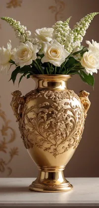 Flower Plant Vase Live Wallpaper
